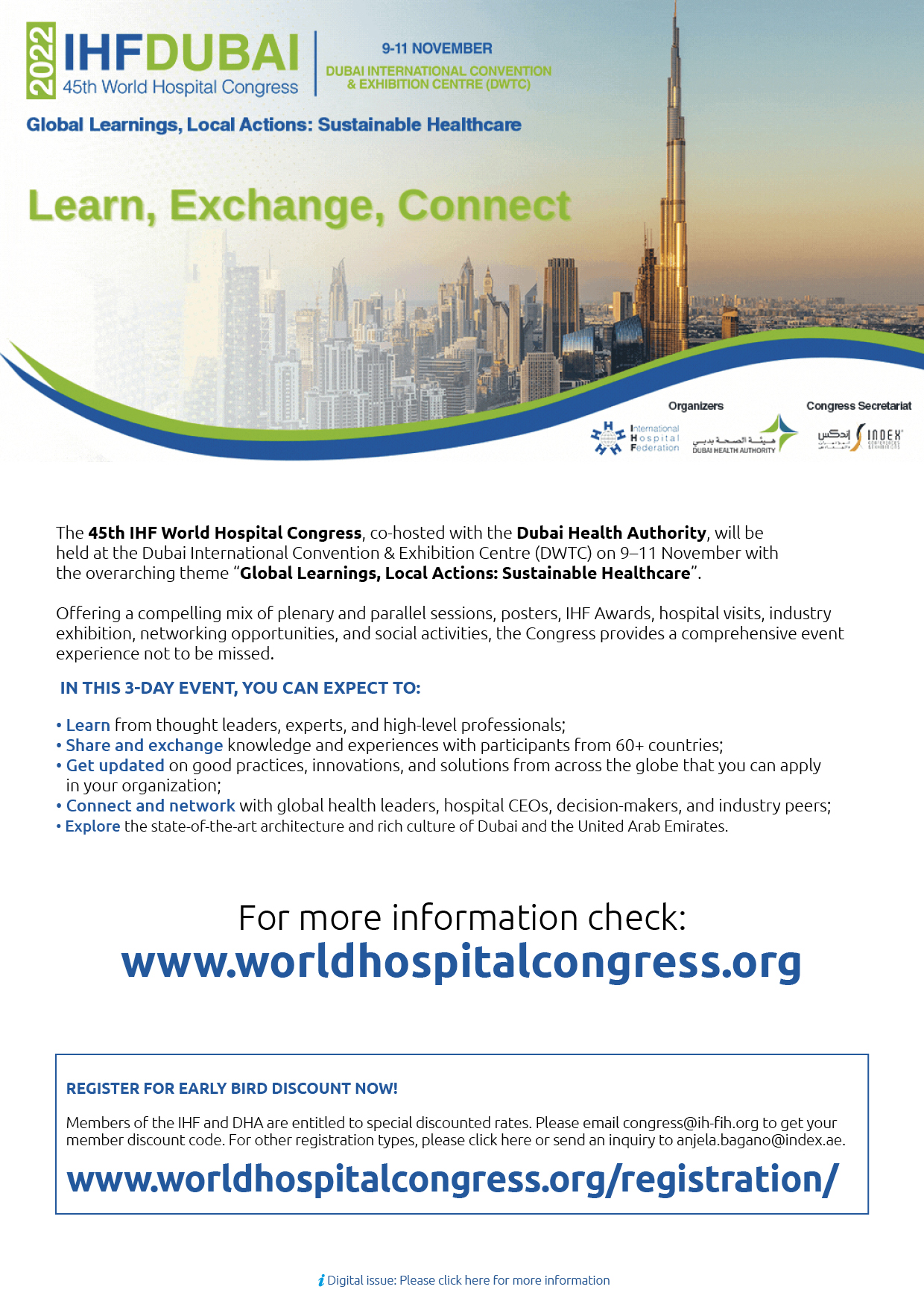 Learn, Exchange, Connect - International Hospital