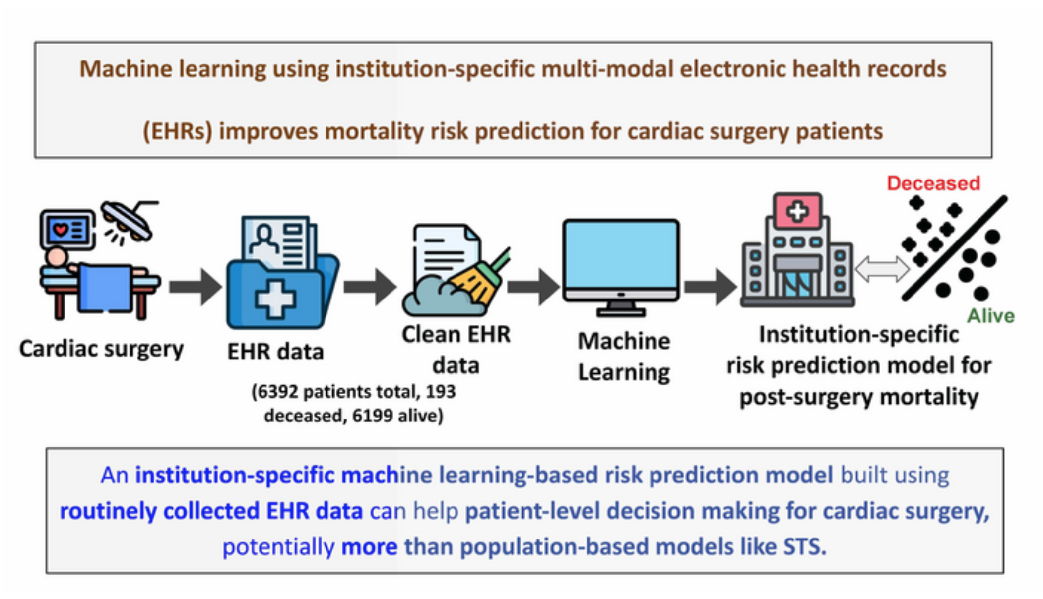 Machine learning model improves mortality risk prediction for cardiac ...